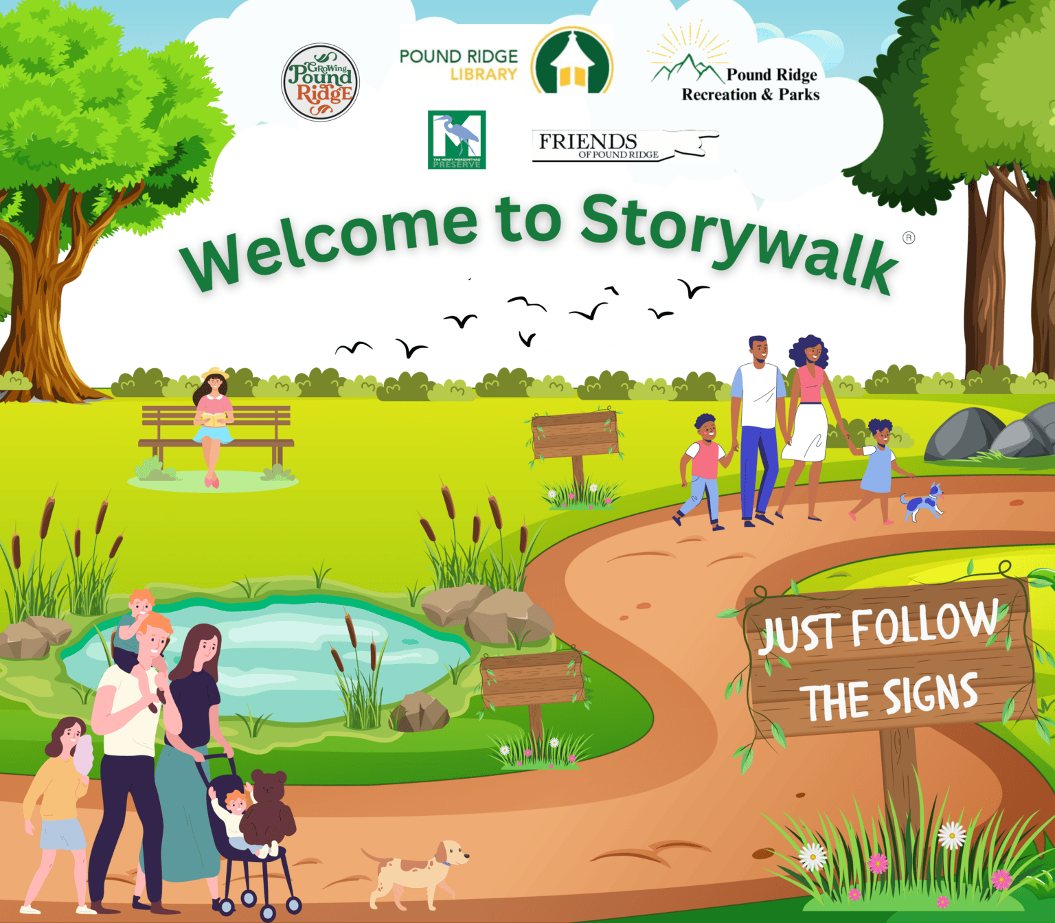 Storywalk at the Pound Ridge Town Park - Pound Ridge Library